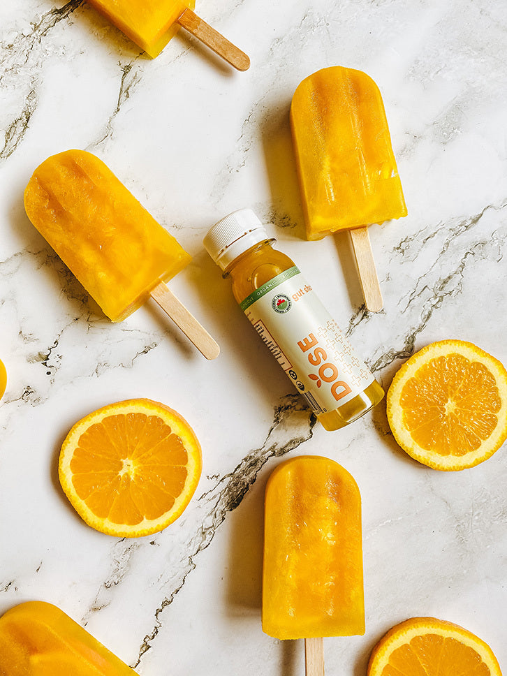 Orange Boost Popsicles Recipe – Dose Juice