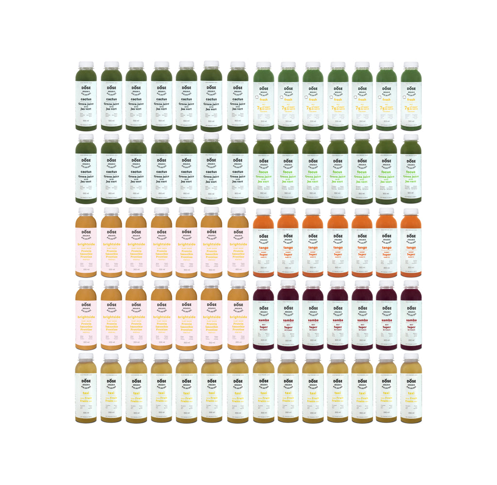 7-Day Beginner Cleanse - PURITY - 70 organic cold pressed juices 300ml ...