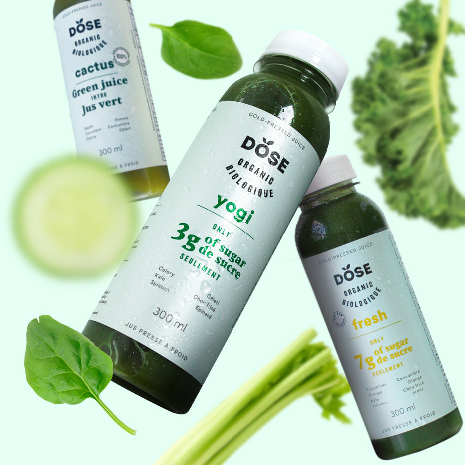 Shots et jus de gingembre bio pressés à froid - Dose Juice